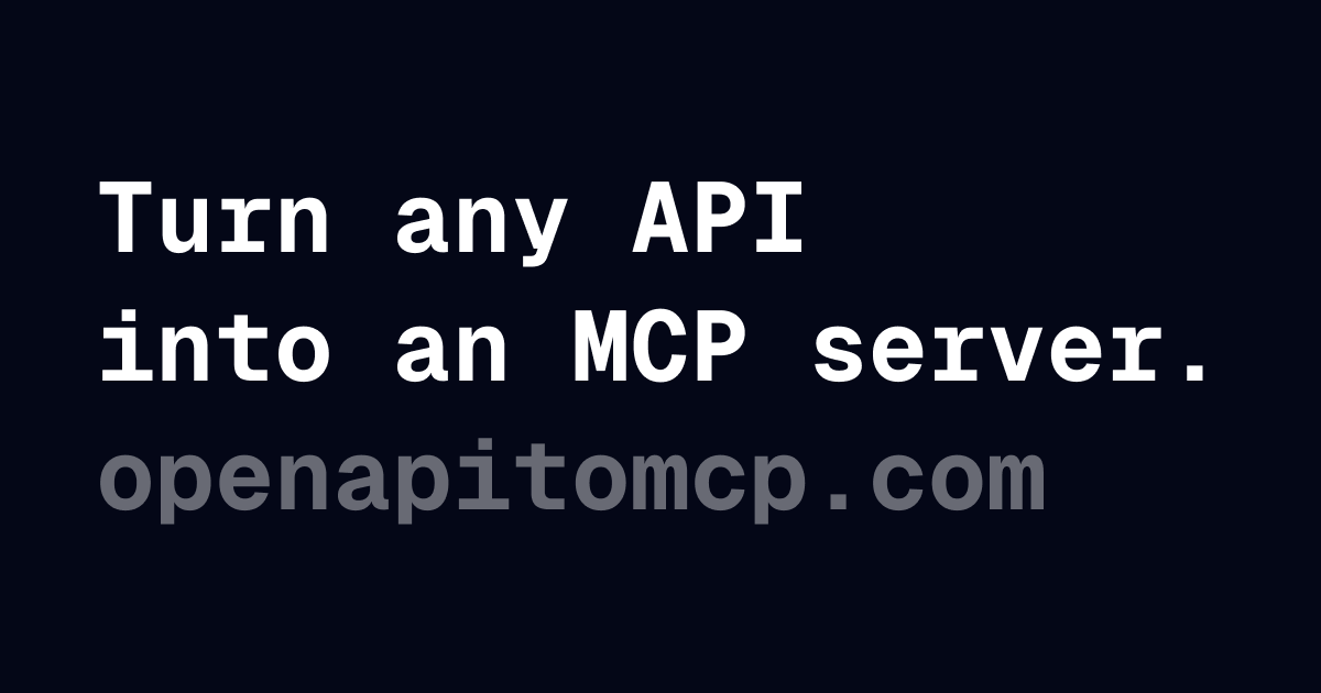 OpenAPI to MCP Server